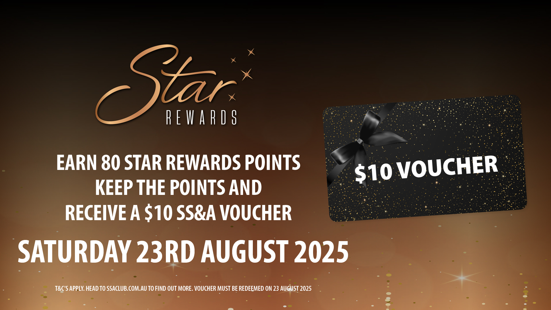 Star Rewards Day - $10 Voucher - SS&A Albury